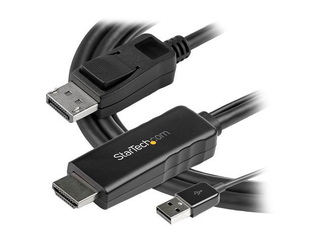 StarTech.com HD2DPMM10 10 ft. (3m) HDMI to DisplayPort Cable with USB ...