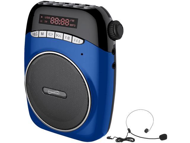Supersonic SC-1370-BLU Portable PA System with USB and Micro SD Card ...