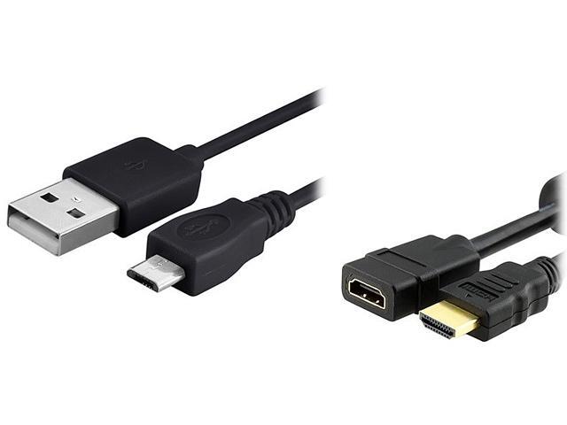 Insten 1668722 10 ft. 1X High Speed HDMI Cable Extension with 1X Micro ...
