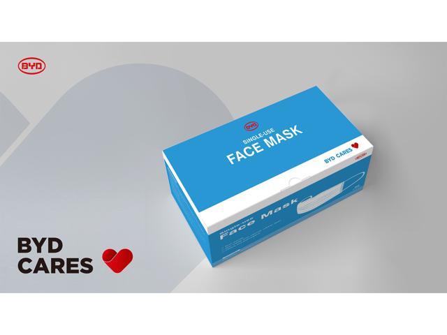 BYD Single Use Face Mask - 50 pcs / box - Newegg.com