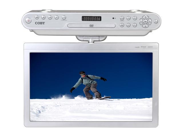 Refurbished: COBY KTFDVD1560 15" Silver Under-The-Cabinet LCD TV With ...