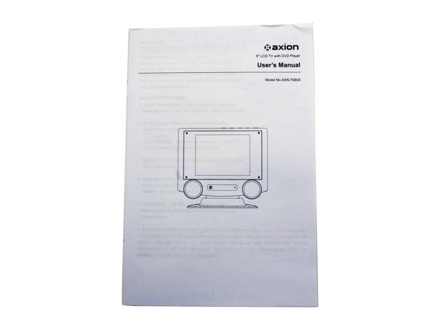 axion AXN7080A 8" Silver 4:3 LCD TV with Slot-in DVD Player - Newegg.com
