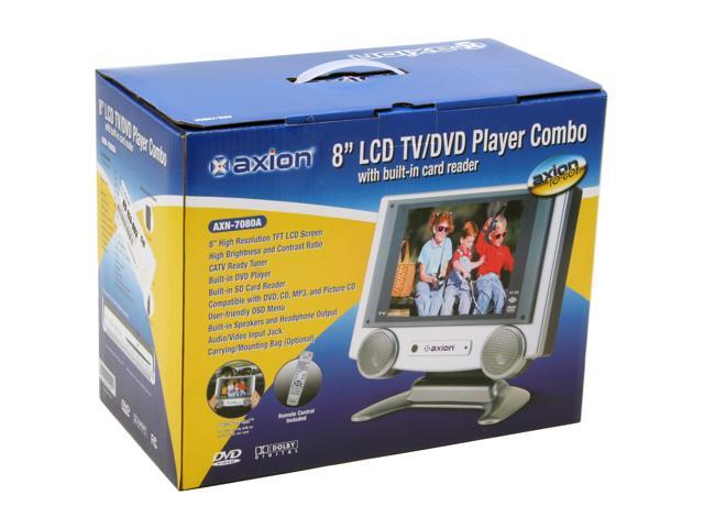 axion AXN7080A 8" Silver 4:3 LCD TV with Slot-in DVD Player - Newegg.com