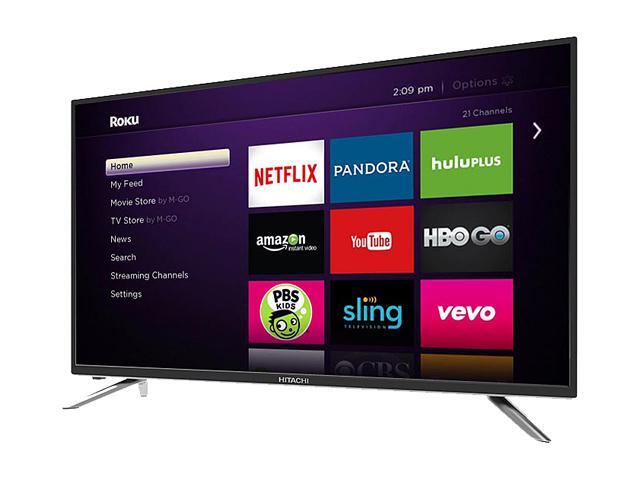 Hitachi LE50A6R9 50" Class 1080p LED HDTV with Roku Streaming Stick ...