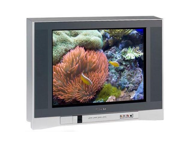 TOSHIBA 24AF46 24" Aspect Ratio 4:3 Gray and Silver FST Pure Flat TV ...