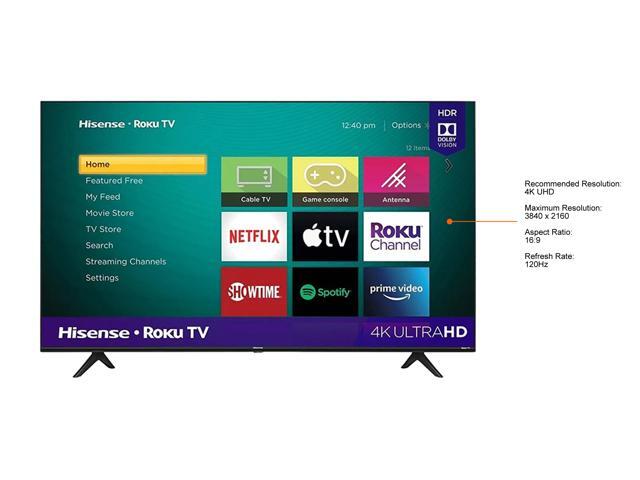 Hisense R6 Series 50" 4K UHD Motion Rate 120 Roku TV With HDR - Newegg.com