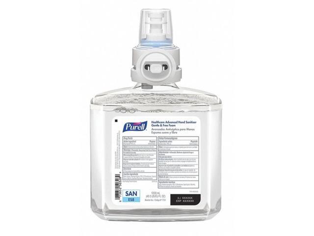 Purell 7751-02 Healthcare Advanced Gentle/Free Foam Hand Sanitizer, 1,200 mL Refill, Fragrance ...