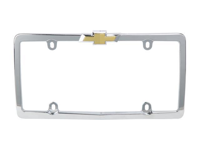 Cruiser Accessories NUT_10437 Chevy License Plate Frame, Chrome/Gold ...