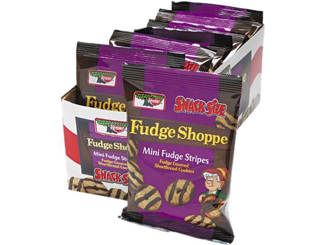 Keebler 21771 Mini Cookies, Fudge Stripes, 2oz Snack Pack, 8 Packs/Box ...