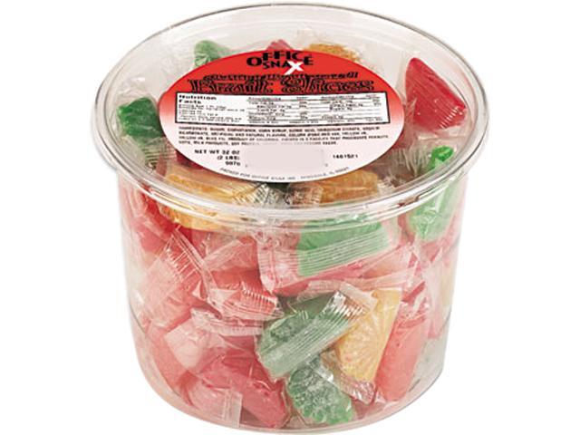 Office Snax 00005 Assorted Fruit Slices Candy, Individually Wrapped ...