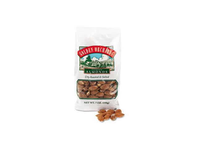 Paramount Farms Golden Orchards Almonds, Dry Roasted & Salted, 7 oz ...