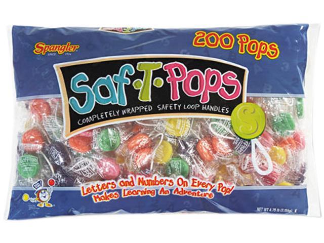 Spangler 182 Saf-T-Pops, Assorted Flavors, Individually Wrapped, 200 ...