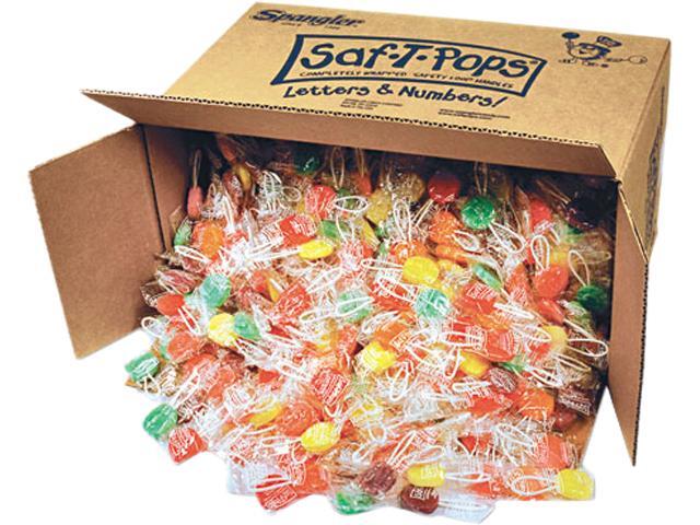 Spangler 545 Saf-T-Pops, Assorted Flavors, Individually Wrapped, Bulk ...