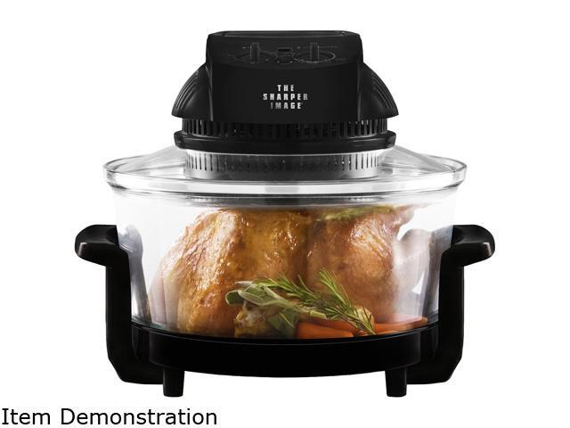 The Sharper Image 8217 Black Super Wave 12-1/2-Quart Countertop Oven ...