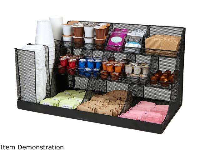 Mind Reader CMG2MESH-BLK 14 Compartment 3 Tier Large Breakroom ...