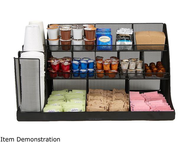 Mind Reader CMG2MESH-BLK 14 Compartment 3 Tier Large Breakroom ...