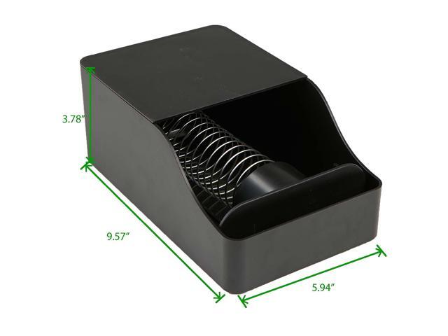 Mind Reader SLED-BLK Black 50 Capacity Spring Loaded Coffee Sleeve ...