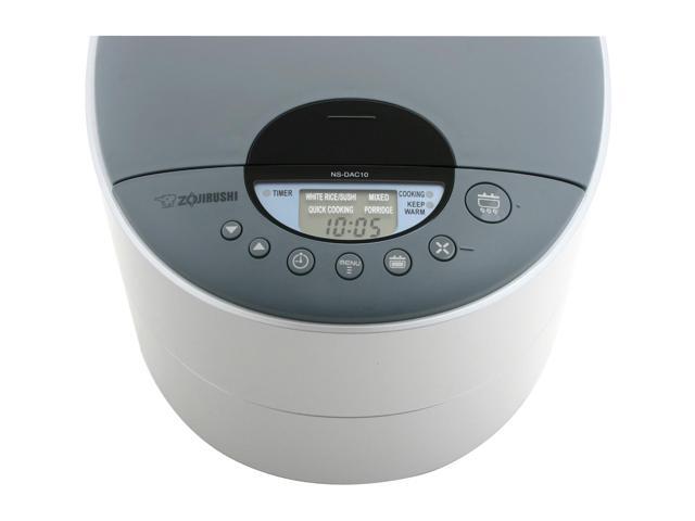 ZOJIRUSHI NS-DAC10 Silver 5.5 cups ZUTTO Neuro Fuzzy Rice Cooker ...