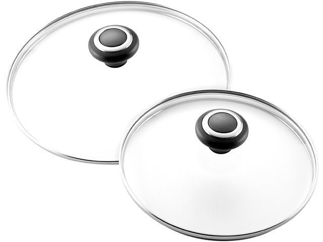 Farberware 14316 Lid twin pack: 8-Inch Glass Lid & 10-Inch Glass Lid ...