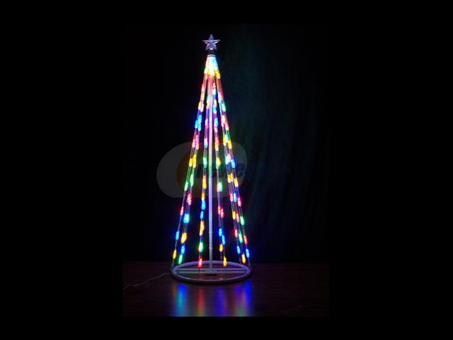 HomeBrite 61343 4 ft.Outdoor Color LED cone tree for Christmas and ...