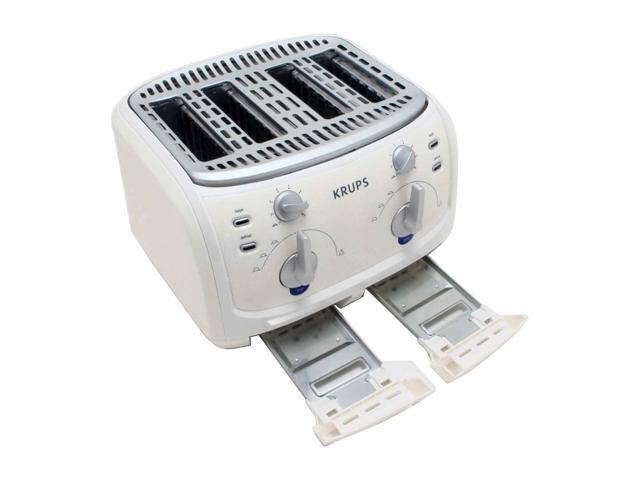 KRUPS FEP4W White 4-slice Toasters - Newegg.com