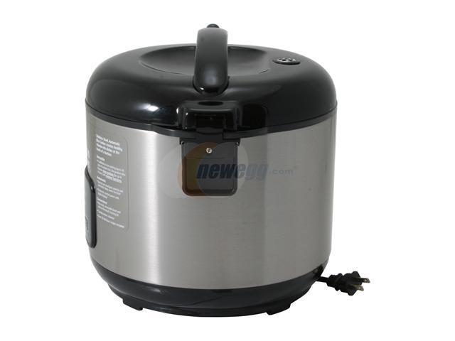 KRUPS FDH212-76 Black/Stainless Steel 10-Cup Automatic Rice Cooker ...