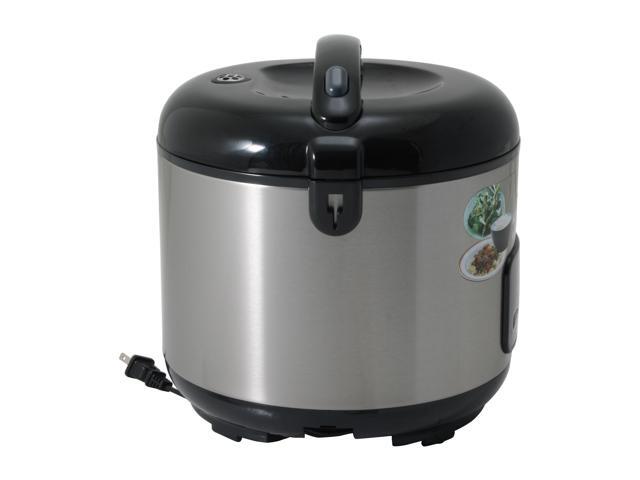 KRUPS FDH212-76 Black/Stainless Steel 10-Cup Automatic Rice Cooker ...