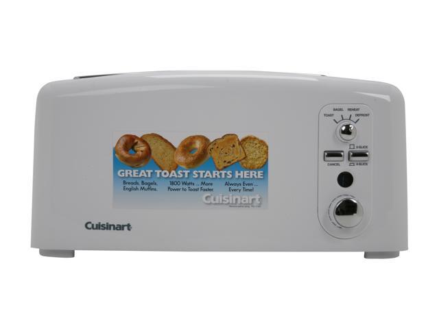 Cuisinart TAN-4 White 4-Slice Tandem Toaster - Newegg.com