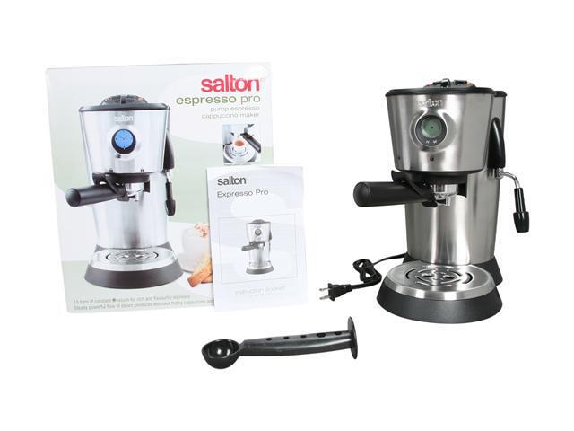 Salton EX1040 Espresso Pro Pump Espresso Cappuccino Maker Silver ...