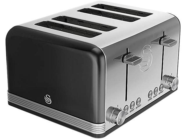 SALTON ST19020BN Black Swan Retro 4 Slice Toaster - Newegg.com