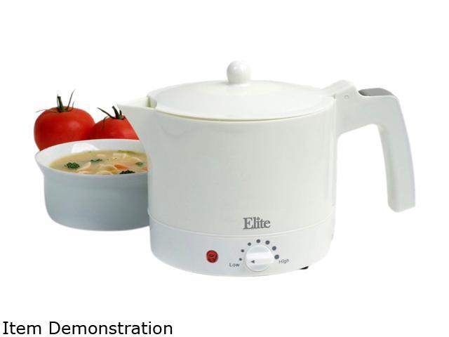 Elite Cuisine EHP-001 32oz. Electric Hot Pot with Egg Cooker & Steam ...