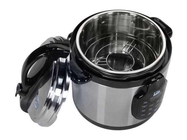 Elite EPC-678SS Platinum 6 Qt. 11-Function Digital Pressure Cooker with ...