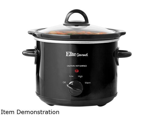 Maxi-Matic MST-350B Black Elite Cuisine Black 3 Qt. Electric Slow ...