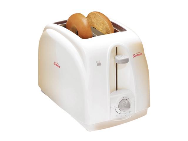 Sunbeam Product Inc. 3822-100 White 2 Slice Wide Slot Toaster - Newegg.com