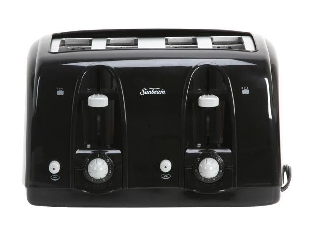 Sunbeam Product Inc. 3911 Black 4-Slice Wide Slot Toaster - Newegg.com