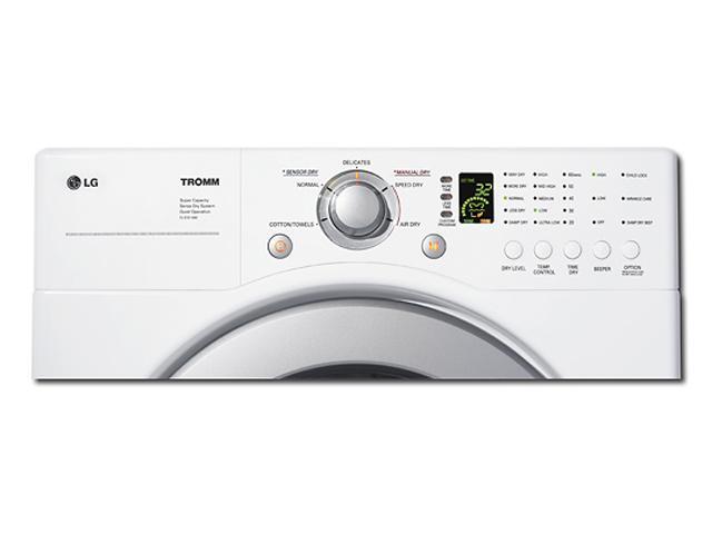 Open Box: LG DLE2516W White Electric Dryer - Newegg.com