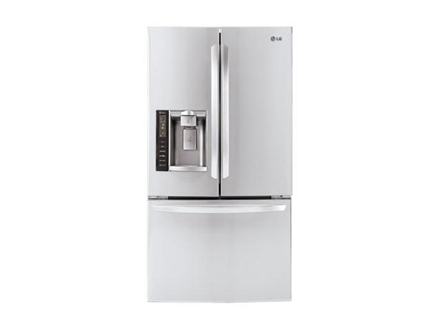 LG 24.7 cu. ft. 3-Door French Door Refrigerator with Ice and Water ...