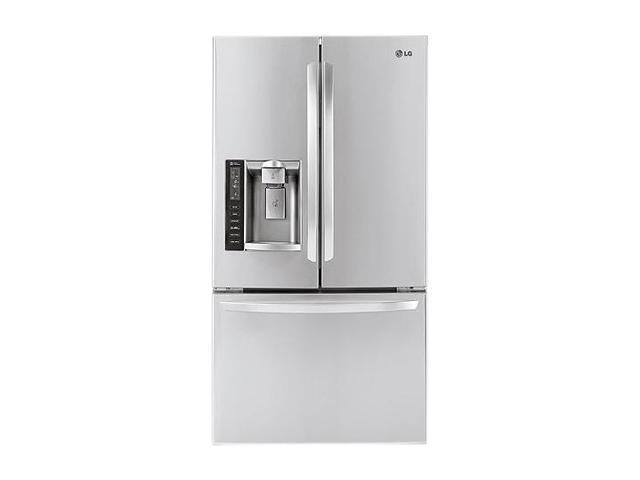 LG 20.5 cu. ft. 3-Door French Door Refrigerator with Ice and Water ...