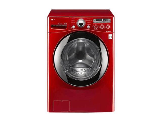 LG WM2350HRC Wild Cherry Red Front-Loading Washer - Newegg.com