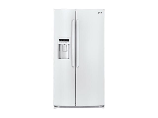 LG 26.5 cu.ft. Side-By-Side Refrigerator with Ice and Water Dispenser ...