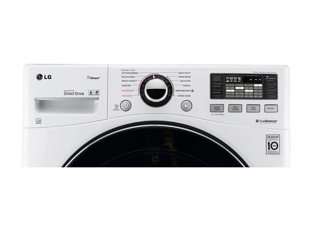 LG WM3470HWA White Front-Loading Large Capacity TurboWash Washer with ...