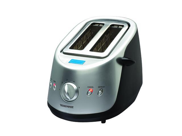TOASTESS TT-389 Silver / Black Silhouette Digital Countdown Toaster ...