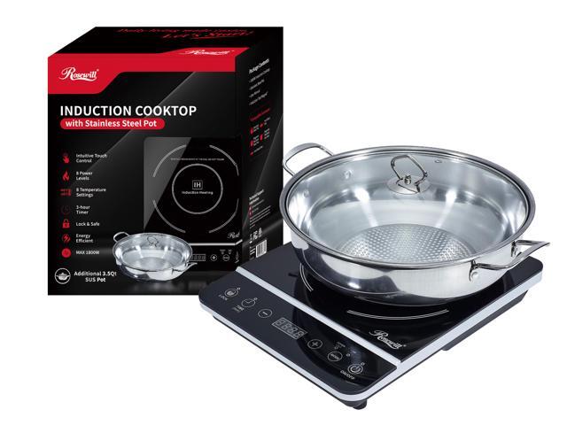 Rosewill Induction Cooker 1800 Watt Electric Burner with Pot www.rosewill