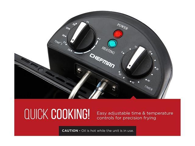 Chefman Deep Fryer with Basket Strainer Perfect for Chicken, Shrimp ...