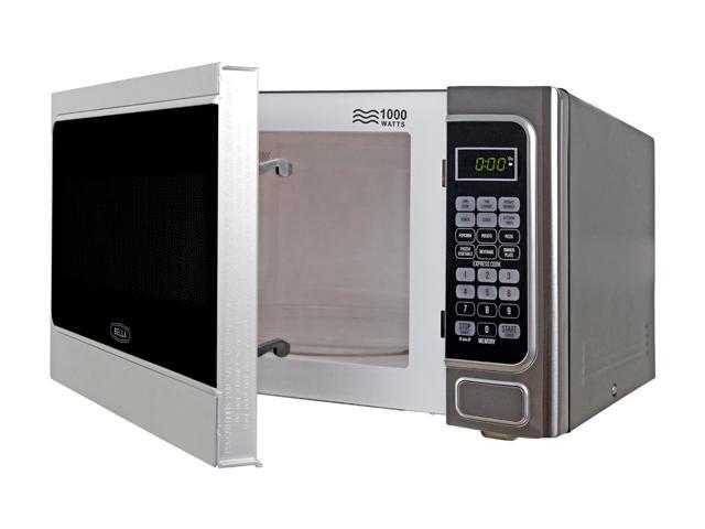 Bella 1.1 Cu. Ft 1000-Watt Family Sized Microwave Oven, Stainless Steel ...