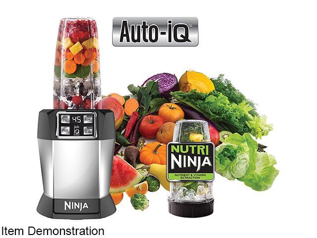 Ninja BL480 Black & Silver Nutri Ninja Auto-iQ Blender - Newegg.com