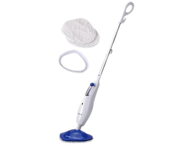 Sienna DSSM-3004B Pulse Steam Mop w Bonus Pads White and blue - Newegg.com