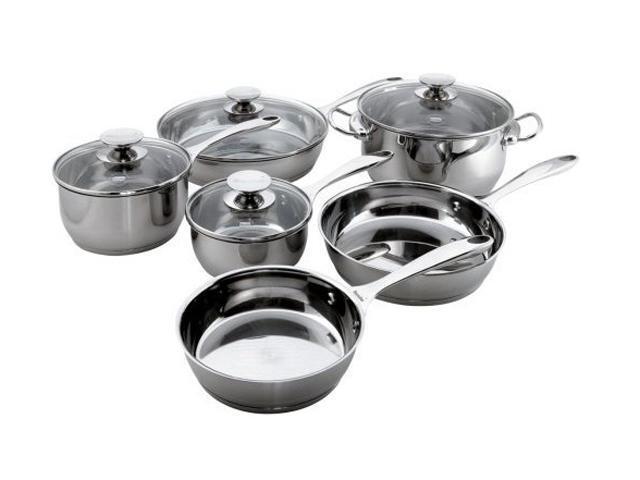 Berndes 063010 Cucinare Induction Stainless Steel 10-piece Cookware Set ...