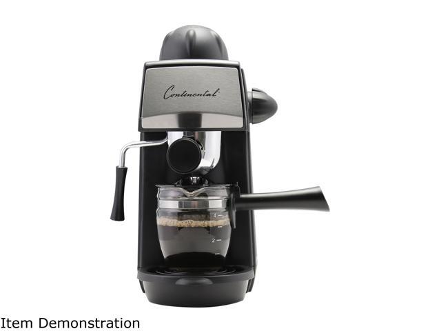 Continental Electric CP-CE009 Espresso Maker 4-Bar, 1 to 4-Cup Black ...