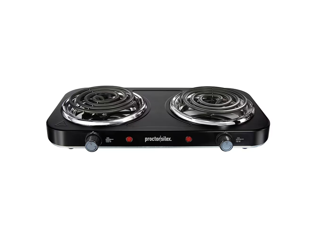 Proctor Silex Electric Double Burner Cooktop 34115 - Newegg.com